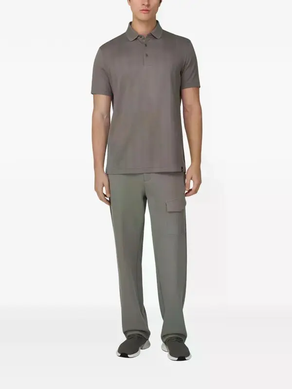 Boggi Milano Jersey Polo Shirt With S-cafè® Yarn