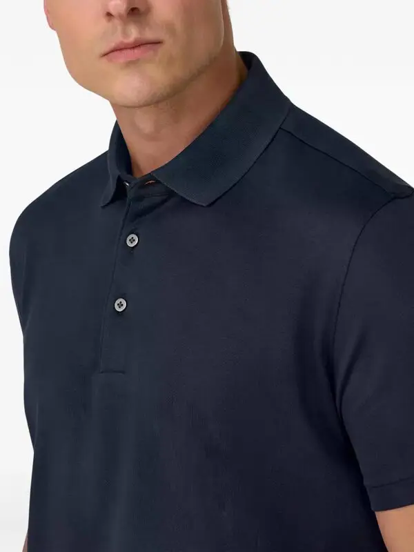 Boggi Milano Button Appliqué Polo Shirt