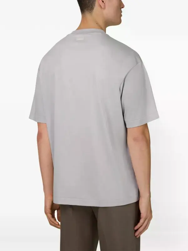 Boggi Milano T-shirt With S-cafè® Yarn - Grey