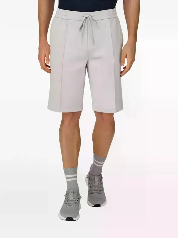 Boggi Milano Drawstring Patch Pocket Bermuda Shorts - Grey
