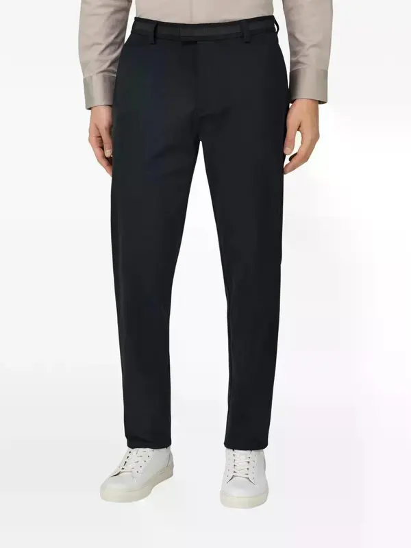 Boggi Milano Straight-leg Trousers With Zip Pocket