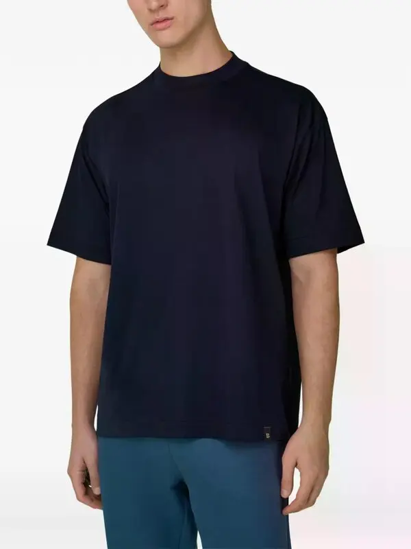 Boggi Milano Detail Appliqué T-shirt - Blue