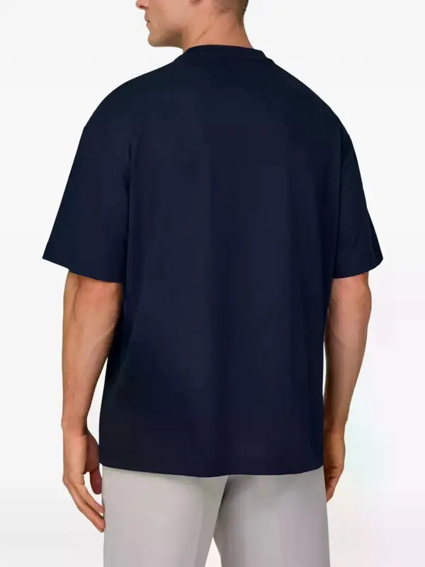 Boggi Milano High-performance Jersey T-shirt With S-cafè® Yarn - Blue