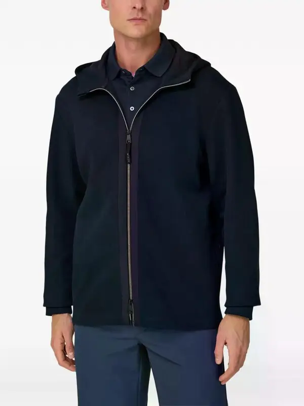 Boggi Milano Full-zip Piqué Sweatshirt