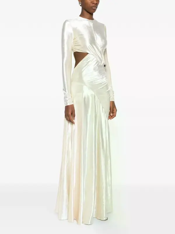 Rabanne Draped Velvet Gown