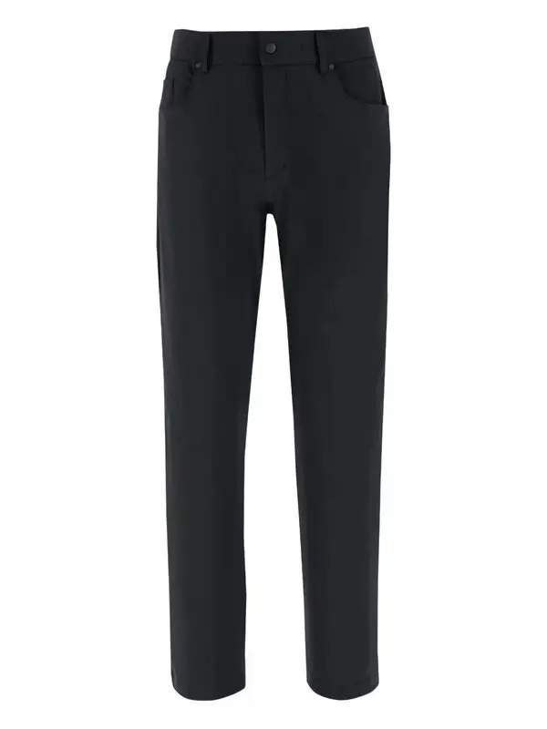 Boggi Milano Stretch Elastic Waistband Trousers - Black