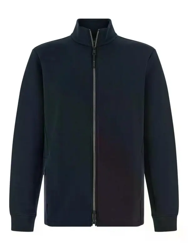 Boggi Milano Zip Pocket Sweater - Blue