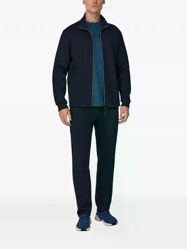 Boggi Milano Zip Pocket Sweater - Blue