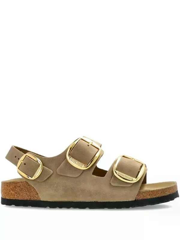 BIRKENSTOCK Milano Big Buckle Flat Sandals - Neutrals