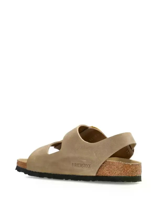 BIRKENSTOCK Milano Big Buckle Flat Sandals - Neutrals