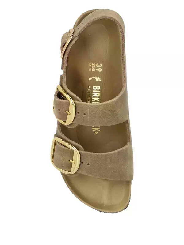 BIRKENSTOCK Milano Big Buckle Flat Sandals - Neutrals