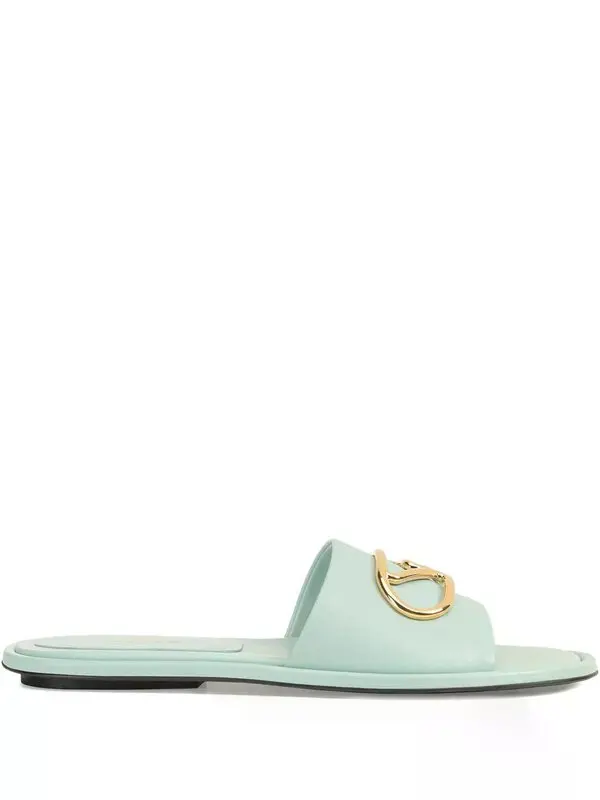 SERGIO ROSSI Surge Flat Sandals - Blue