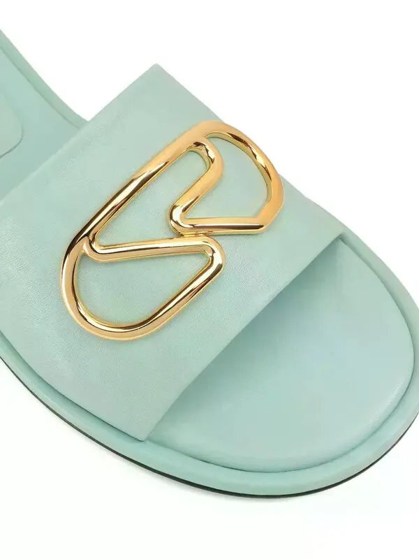 SERGIO ROSSI Surge Flat Sandals - Blue