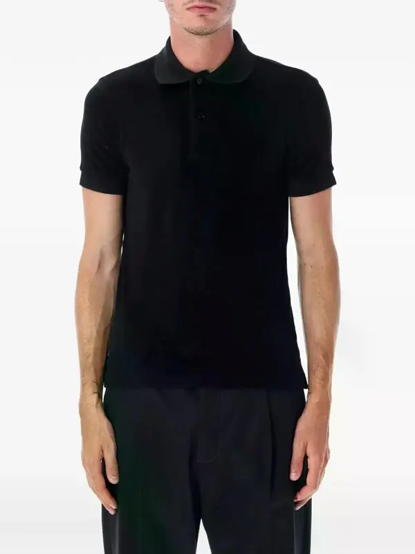 Tom Ford Slim-Fit Garment-Dyed Cotton-Piqué Polo Shirt - Black