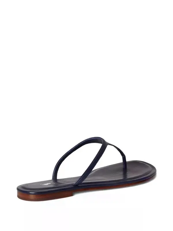 Polo Ralph Lauren Logo-debossed Thong Sandals - Blue