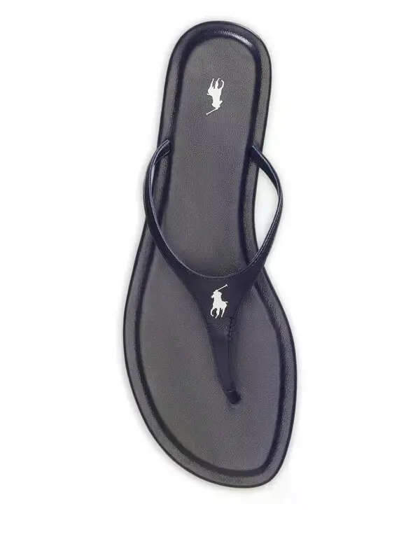 Polo Ralph Lauren Logo-debossed Thong Sandals - Blue
