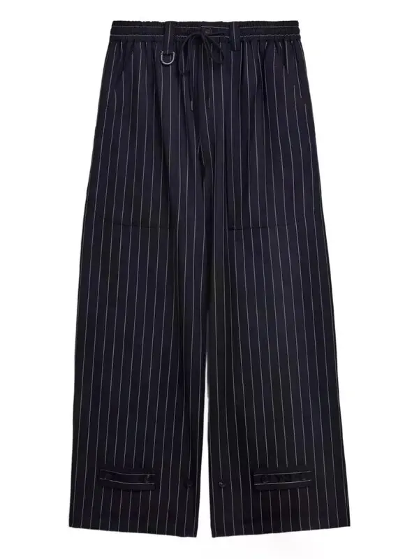 Y3 Pinstripe Drawstring Trousers