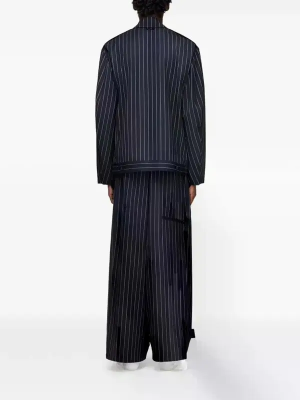 Y3 Pinstripe Drawstring Trousers