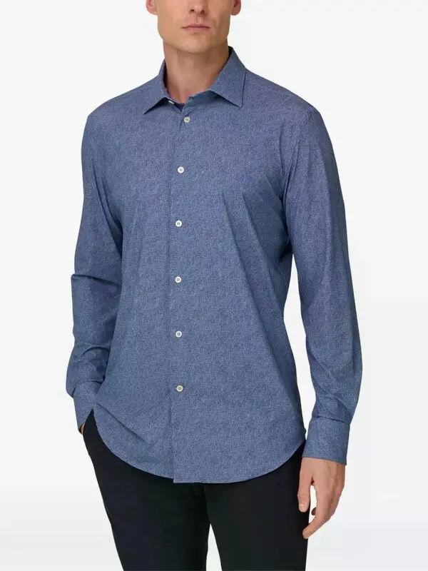 Boggi Milano Slim Fit Stretch Nylon Shirt