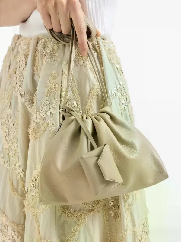Brunello Cucinelli Leather Bag Charm - Neutrals