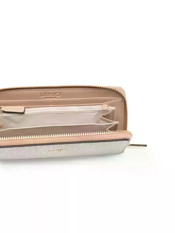 Liu Jo Large Monogram Zip Wallet - Neutrals