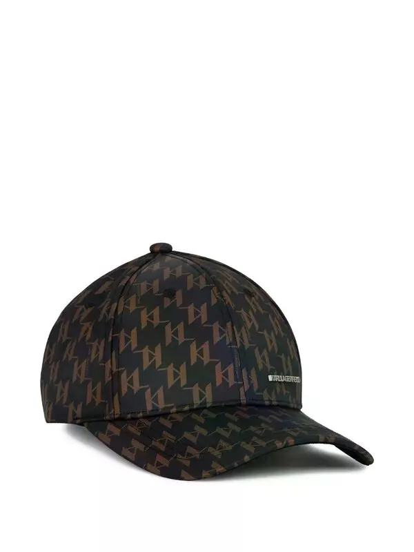 Karl Lagerfeld Monogram-print Cap - Black