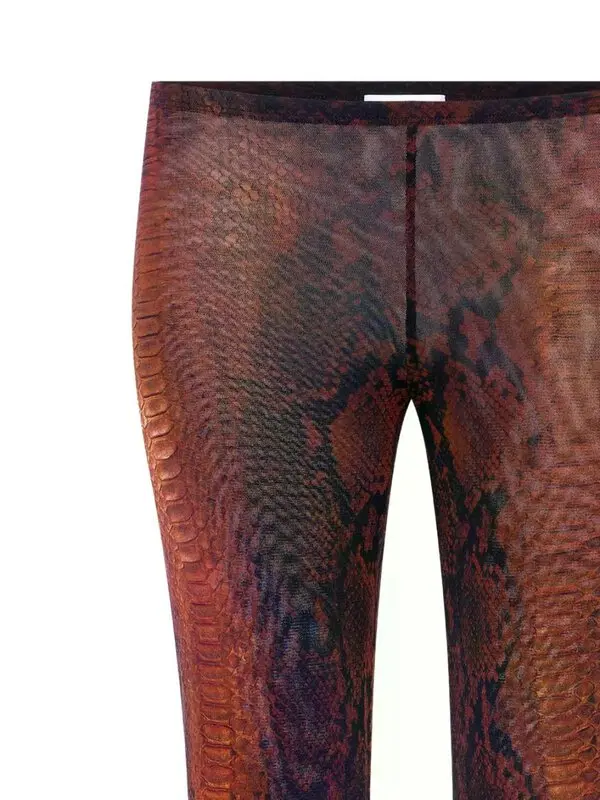 Jean Paul Gaultier Mesh Python Print Trousers