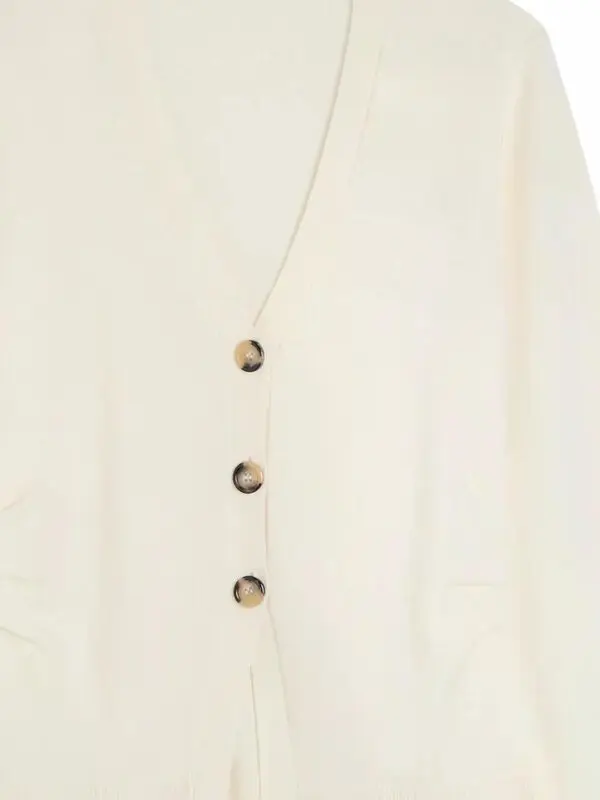 Veronica Beard Buttoned V-neck Cardigan - Neutrals