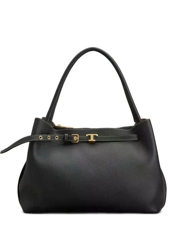 TOD'S T Timeless Buckle Tote - Black