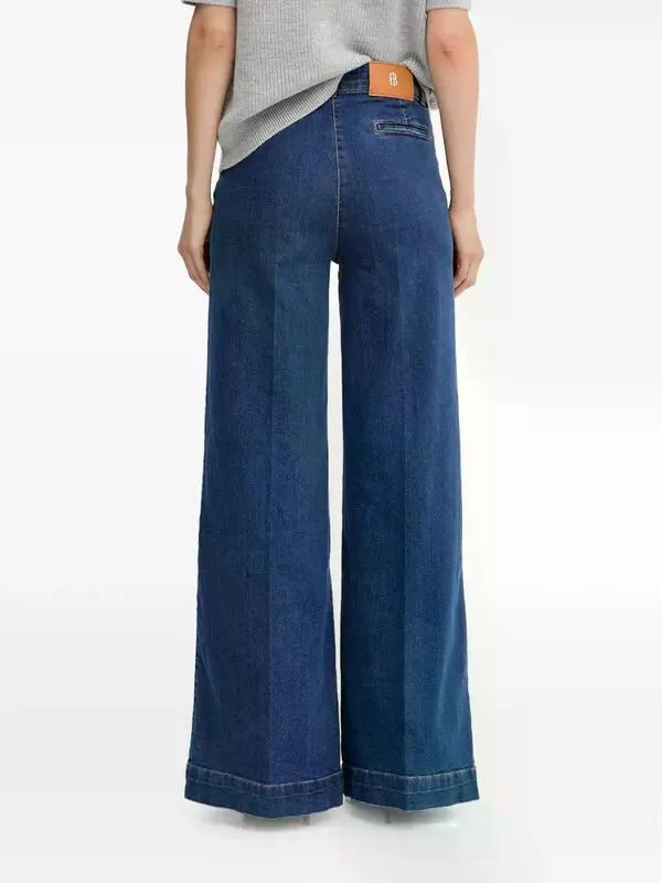 FRACOMINA Charm-detail Wide-leg Jeans