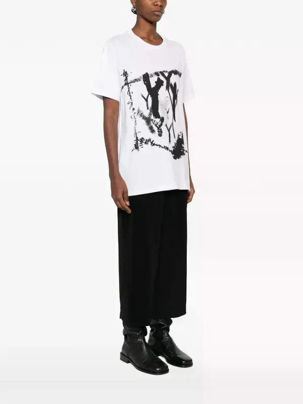 Y’s Cotton Printed T-shirt