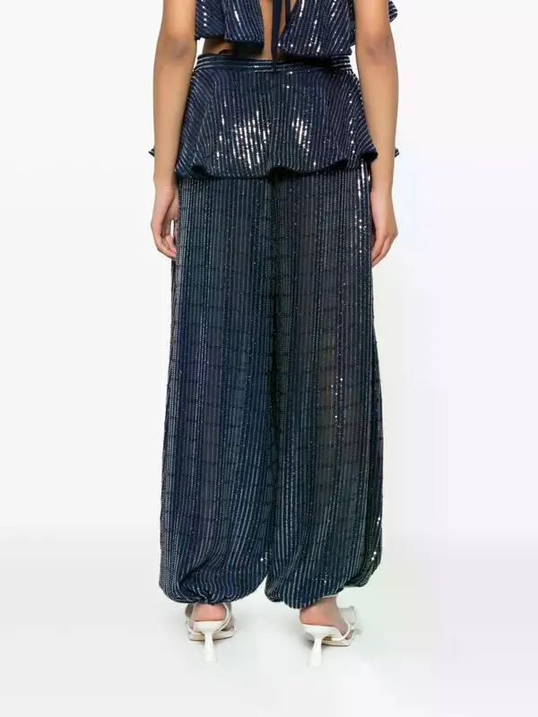 ADRIANA DEGREAS Sequin-embellished Trousers