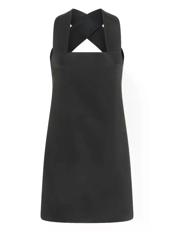 Khaite Cross-over Backless Mini Dress