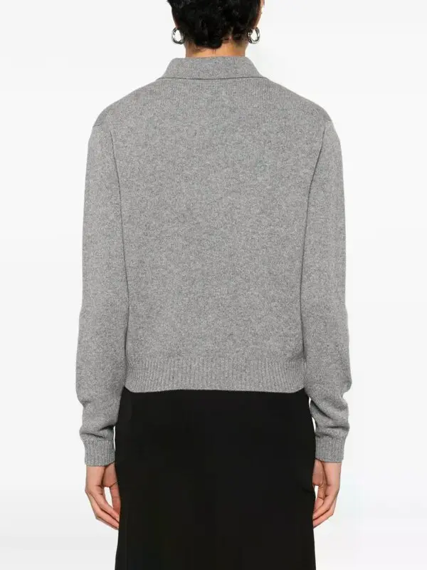 Givenchy Long-sleeve Knitted Polo Top