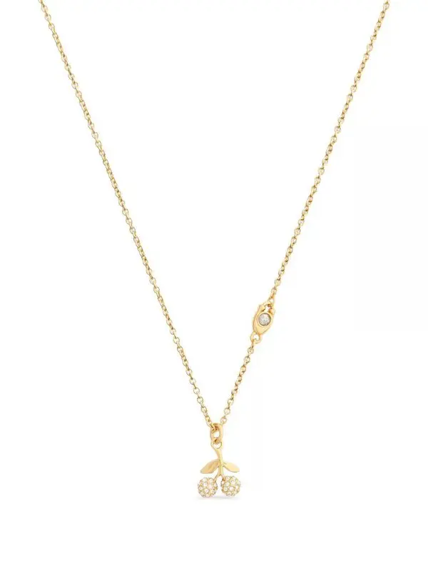 COACH Cherry Pendant Necklace - Gold