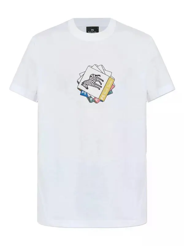 Paul Smith Zebra-graphic T-shirt - White