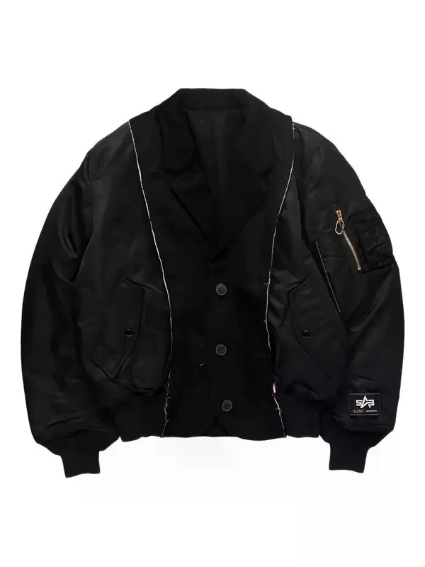 SPENCER BADU Buttoned Bomber Jacket