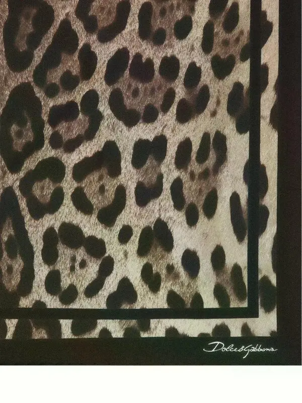 Dolce & Gabbana Leopard-print Scarf