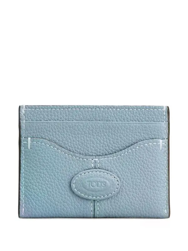 TOD'S Textured Card Holder - Blue