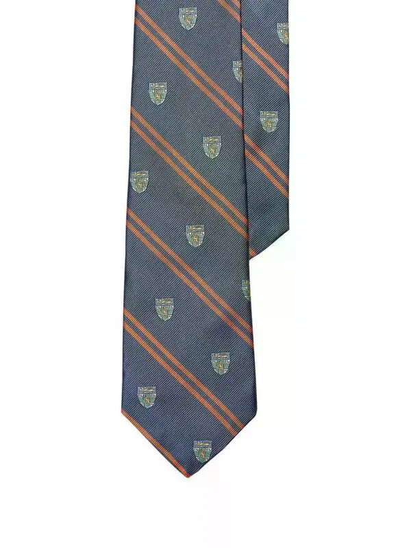 Polo Ralph Lauren Striped Silk Neck Tie - Blue