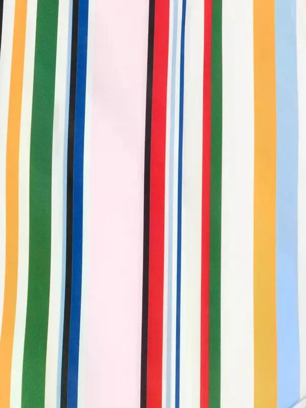 CALA DE LA CRUZ Audrey Striped Swimsuit - Blue