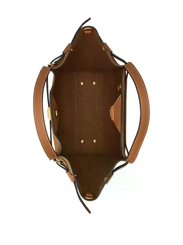 TOD'S Leather Tote Bag - Brown
