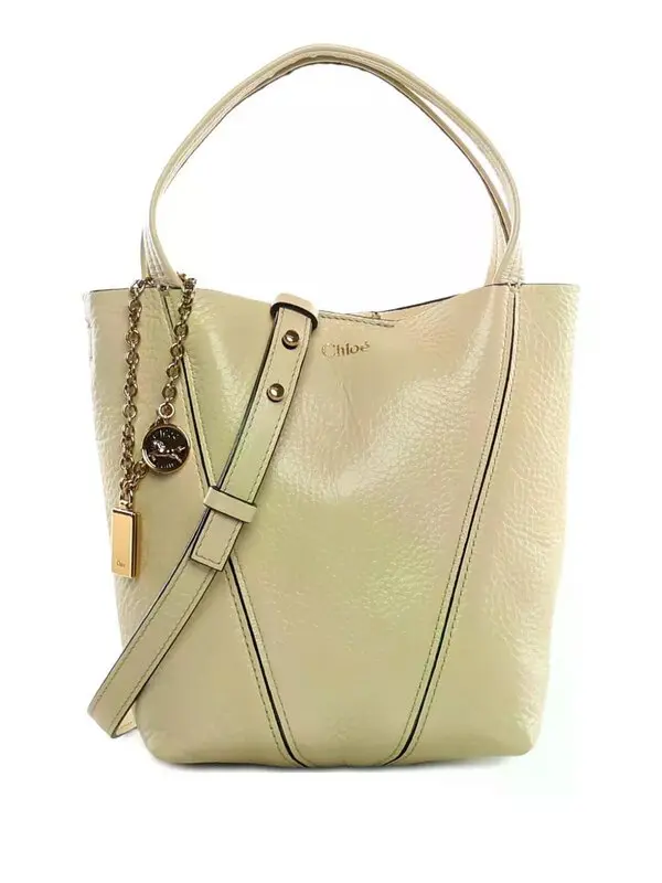 Chloé Spin Charm Shoulder Bag - Neutrals