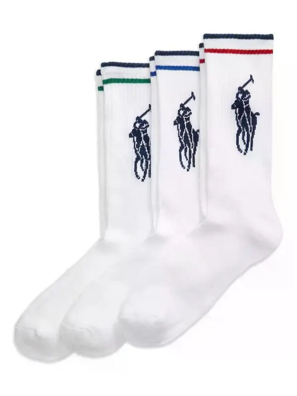 Polo Ralph Lauren Big Pony Crew Socks - White