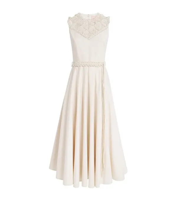 ROKSANDA Cotton Helin Midi Dress - Ivory