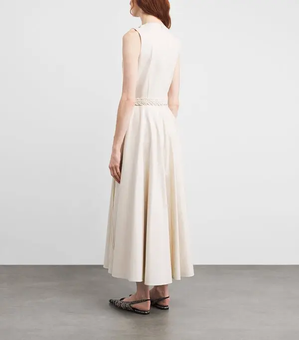Roksanda Cotton Helin Midi Dress - Ivory | Editorialist