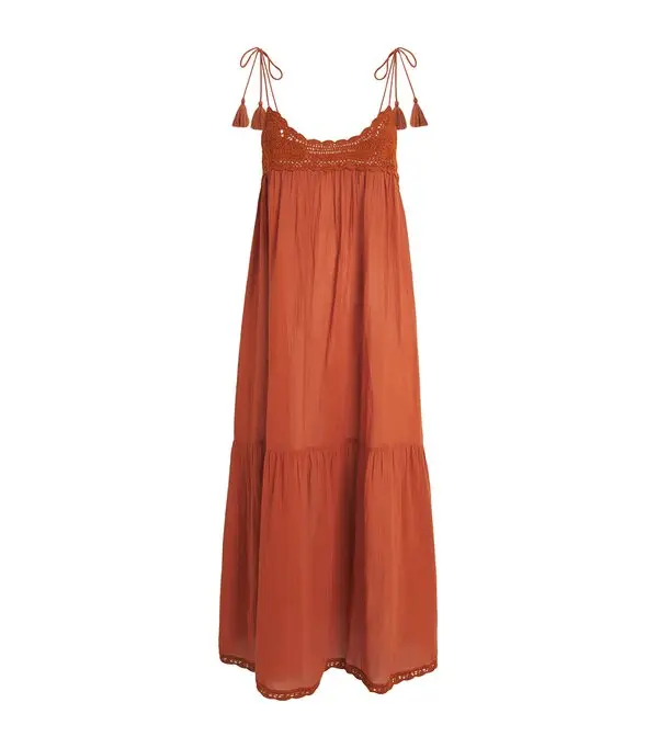 Ulla Johnson Cotton Linnea Cover-up Dress - Orange