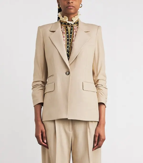 Veronica Beard Battista Dickey Blazer - Beige