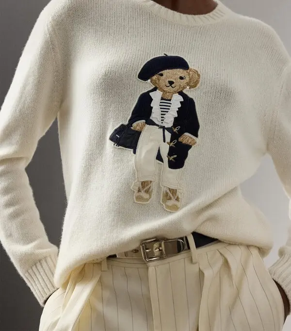 Ralph Lauren Cashmere Polo Bear Sweater