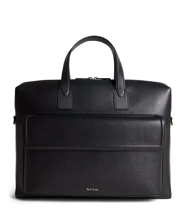 Paul Smith Leather Folio Bag - Black